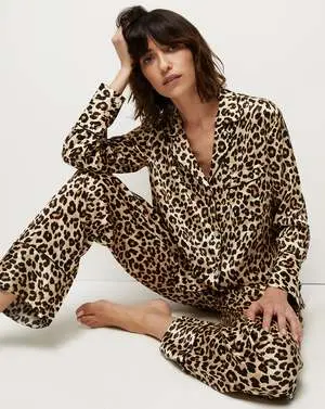 Veronica Beard Mulberry Silk Pajama Set