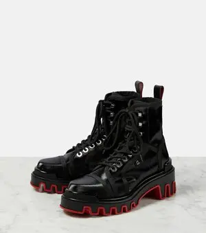 CHRISTIAN LOUBOUTIN Panaroot Dune Combat Boots