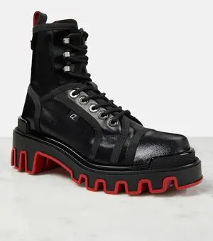 CHRISTIAN LOUBOUTIN Panaroot Dune Combat Boots