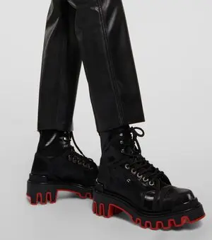 CHRISTIAN LOUBOUTIN Panaroot Dune Combat Boots