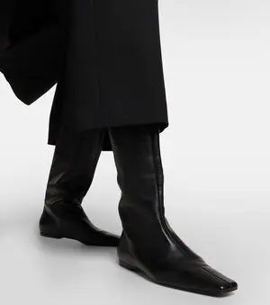 THE ROW Bette Leather Knee-high Boots