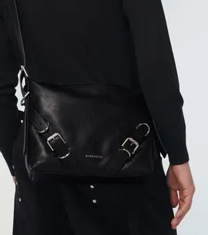 Givenchy Voyou Medium Leather Crossbody Bag