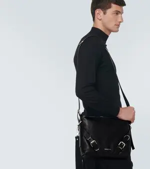 Givenchy Voyou Medium Leather Crossbody Bag