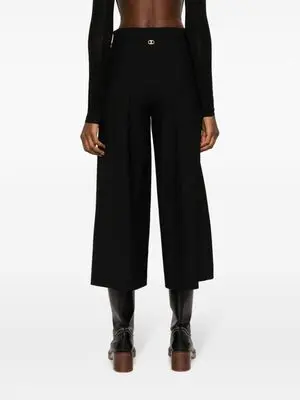 TWINSET Logo-plaque High-waisted Trousers