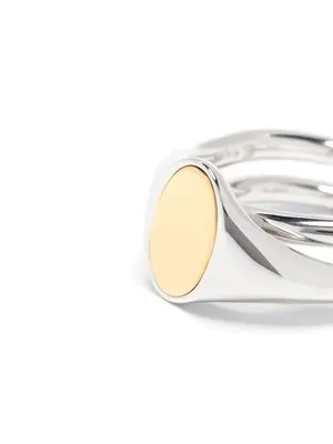 Charlotte Chesnais Initial Signet Ring - Silver