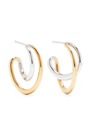 Charlotte Chesnais Initial Polished-finish Earrings - Silver