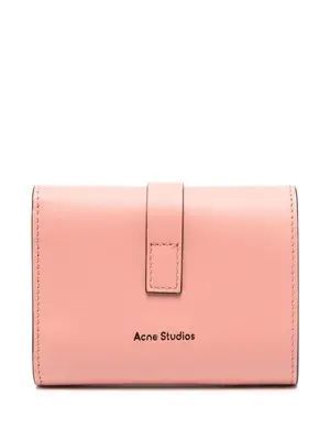 Acne Studios Knot-detail Leather Wallet - Pink