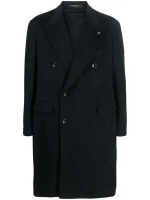 Tagliatore Logo-plaque Double-breasted Coat