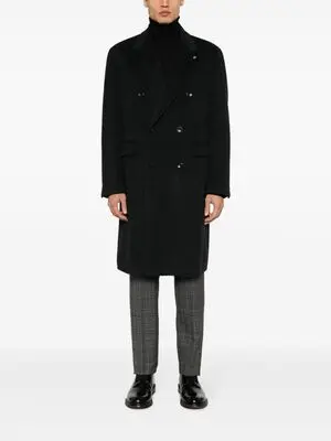 Tagliatore Logo-plaque Double-breasted Coat