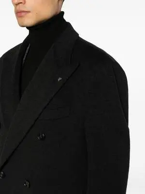 Tagliatore Logo-plaque Double-breasted Coat
