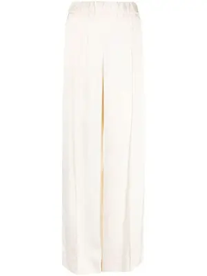 JIL SANDER Pressed-crease Flared Trousers - Neutrals