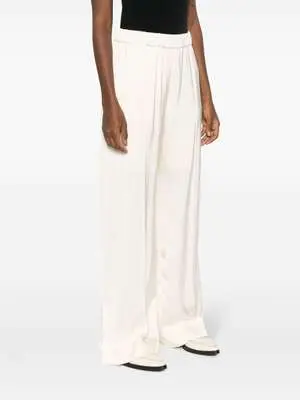 JIL SANDER Pressed-crease Flared Trousers - Neutrals