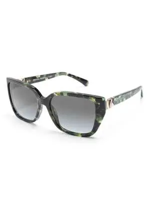 Michael Kors Acadia Square-frame Sunglasses - Green
