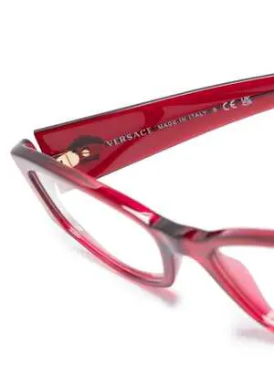 Versace Medusa Plaque Rectangle Frame Glasses