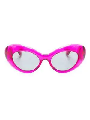 Versace La Medusa Oval-frame Sunglasses - Pink