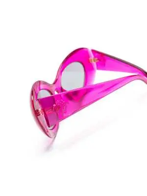 Versace La Medusa Oval-frame Sunglasses - Pink