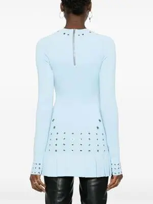 Off-White Eyelet-embellished Minidress