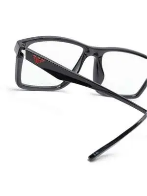 Emporio Armani Rectangle Frame Eyeglasses - Black