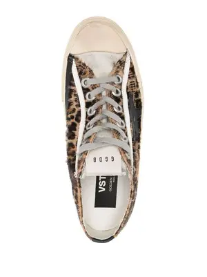GOLDEN GOOSE Leopard-print Sneakers - Brown