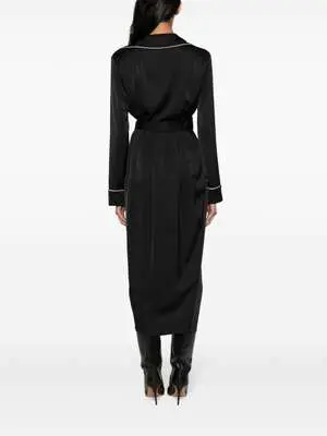 Philosophy Di Lorenzo Serafini Contrasting-trim Wrap Midi Dress