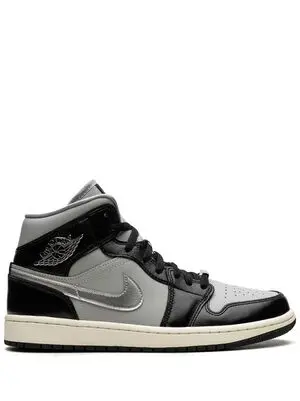 JORDAN Air 1 Mid Se Chrome Sneakers - Black