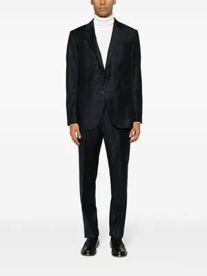 Zegna Single-breasted Checked Wool Suit