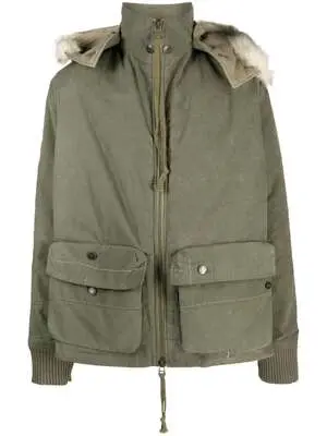 GREG LAUREN Army Tent Retro Zip-up Jacket - Green