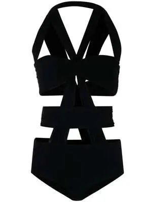 Philosophy Di Lorenzo Serafini Draped Cutout Bodysuit - Black