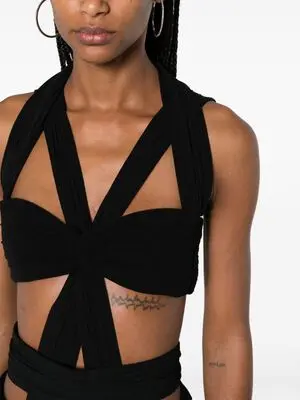 Philosophy Di Lorenzo Serafini Draped Cutout Bodysuit