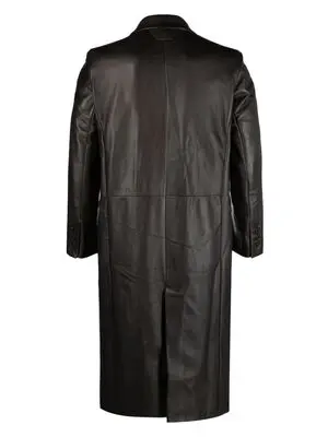 SALVATORE SANTORO Double-breasted Leather Coat