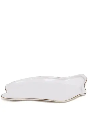 SELETTI Meltdown Porcelain Tray - White