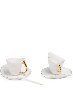 SELETTI Meltdown Coffee Cups - White