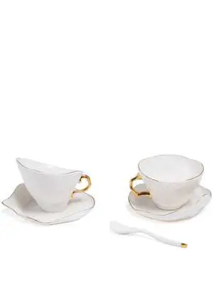 SELETTI Meltdown Tea Cups - White