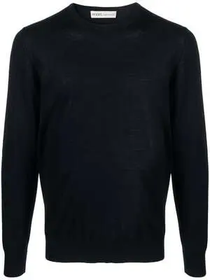 MODES Fine-knit Merino Wool Jumper - Blue