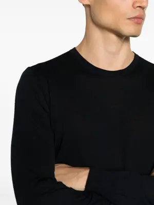 MODES Fine-knit Merino Wool Jumper - Blue