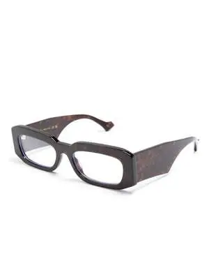 Gucci Logo Rectangle-frame Eyeglasses