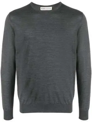 MODES Fine-knit Merino Wool Jumper - Grey