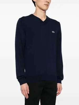 Lacoste Logo-embroidered Jumper - Blue