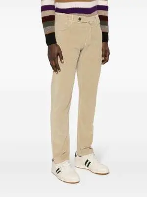 Incotex Slim-cut Cotton Trousers - Neutrals