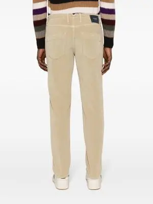 Incotex Slim-cut Cotton Trousers - Neutrals