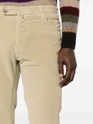 Incotex Slim-cut Cotton Trousers - Neutrals