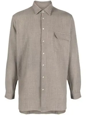 PAURA Flap-pocket Button-up Shirt