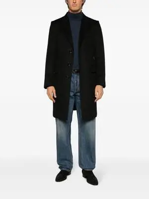 BARBA NAPOLI Roll-neck Virgin Wool Jumper - Blue