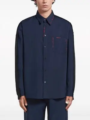 Marni Panelled Virgin-wool Shirt