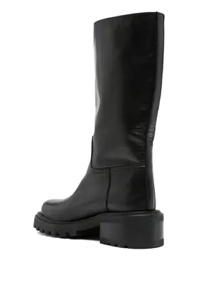 VIA ROMA 15 70mm Vlogo Leather Boots