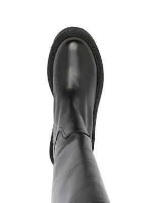 VIA ROMA 15 70mm Vlogo Leather Boots