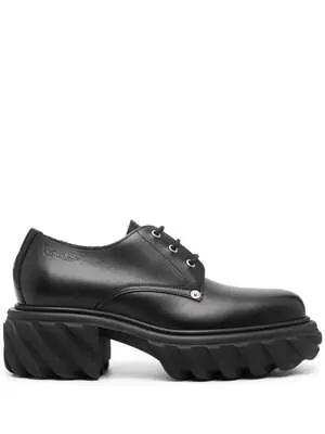 Off-White Exploration Leather Derby Shoes - Black