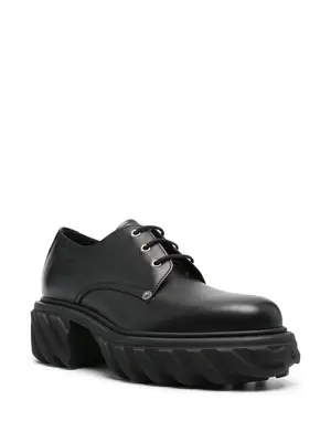 Off-White Exploration Leather Derby Shoes - Black