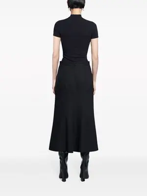Balenciaga A-line Flared Mid-calf Skirt