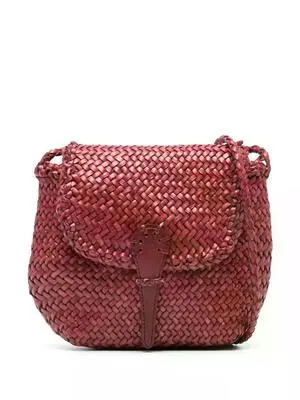 Dragon Diffusion Mini City Woven Crossbody Bag - Red